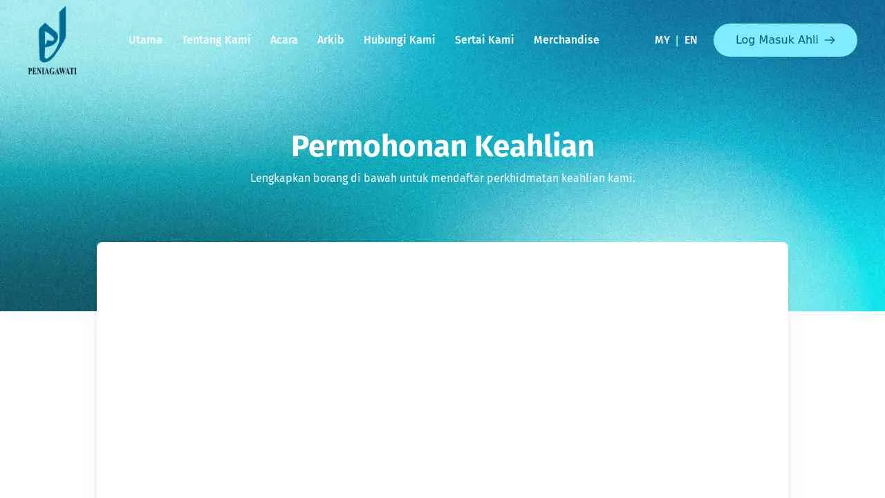Peniagawati | Borang Permohonan